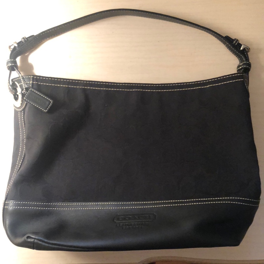 Coach Shopper Tote Black - Gem